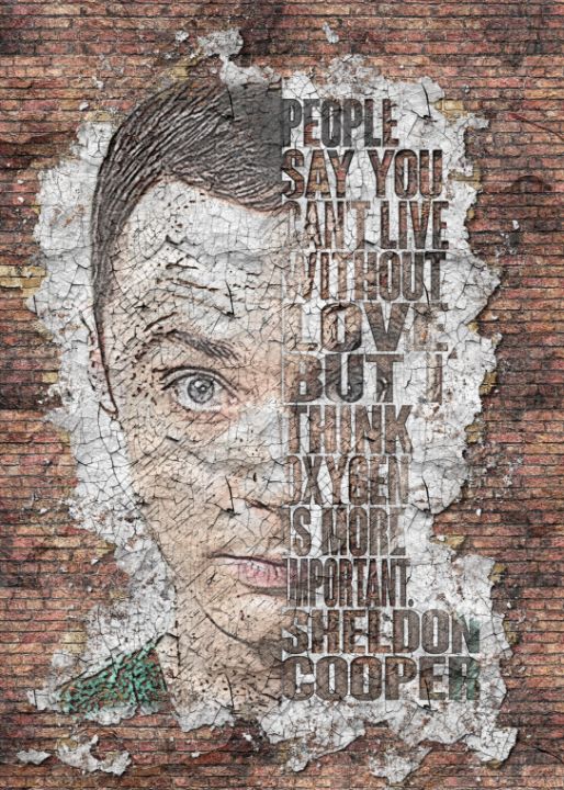 Sheldon Cooper - GRAPHICMYSTICAL - Paintings & Prints, People & Figures ...
