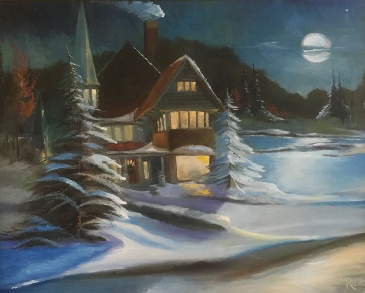 Holiday Inn - Stephen E Rizzo - Paintings & Prints, Landscapes & Nature ...