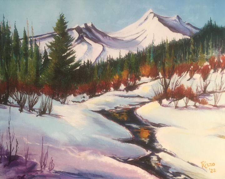 Alpine Meadow - Stephen E Rizzo - Paintings & Prints, Landscapes ...