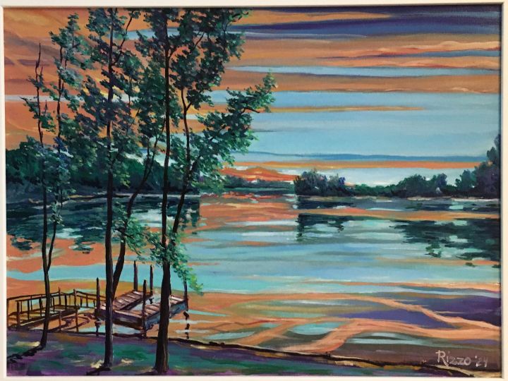 Big Rock Lake - Stephen E Rizzo - Paintings & Prints, Landscapes ...