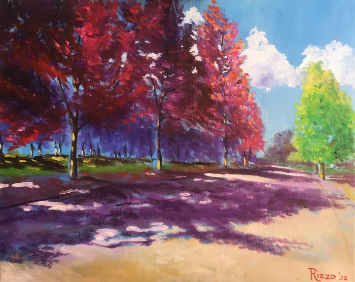 Fall on Beatties Road - Stephen E Rizzo - Paintings & Prints ...