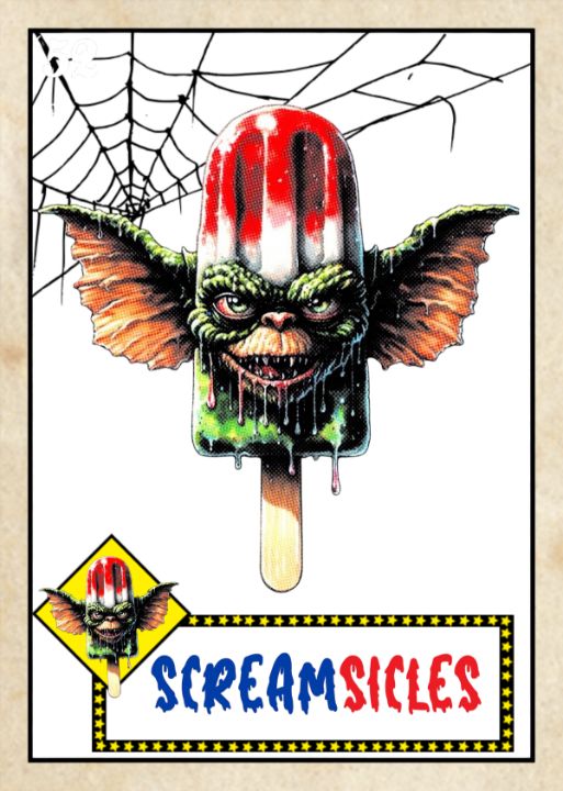 Screamsicles Gremlins Popsicle Card - MPRINTS - Paintings & Prints ...