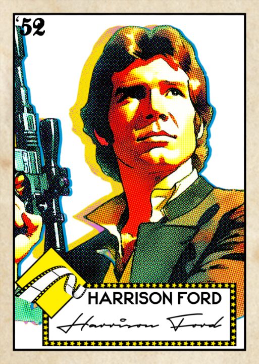 Harrison Ford Trading Card - MPRINTS - Paintings & Prints ...