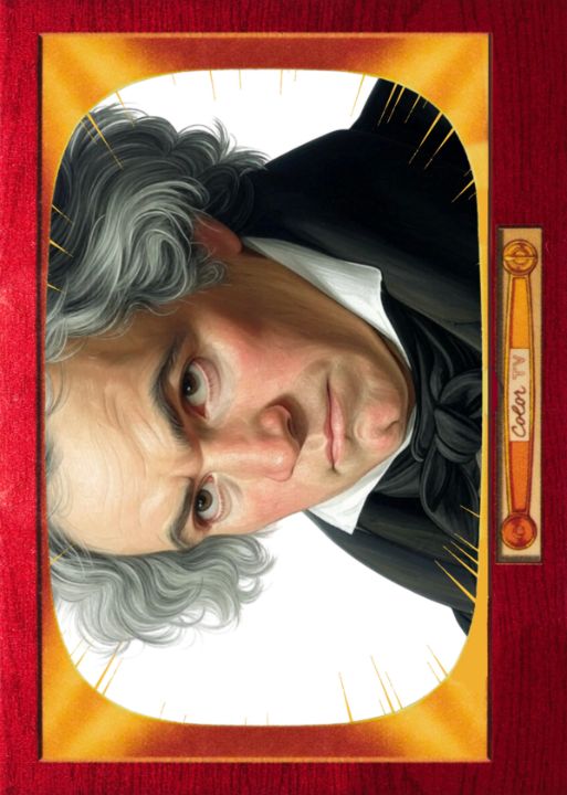 Beethoven Color TV Design - MPRINTS - Paintings & Prints, Entertainment ...