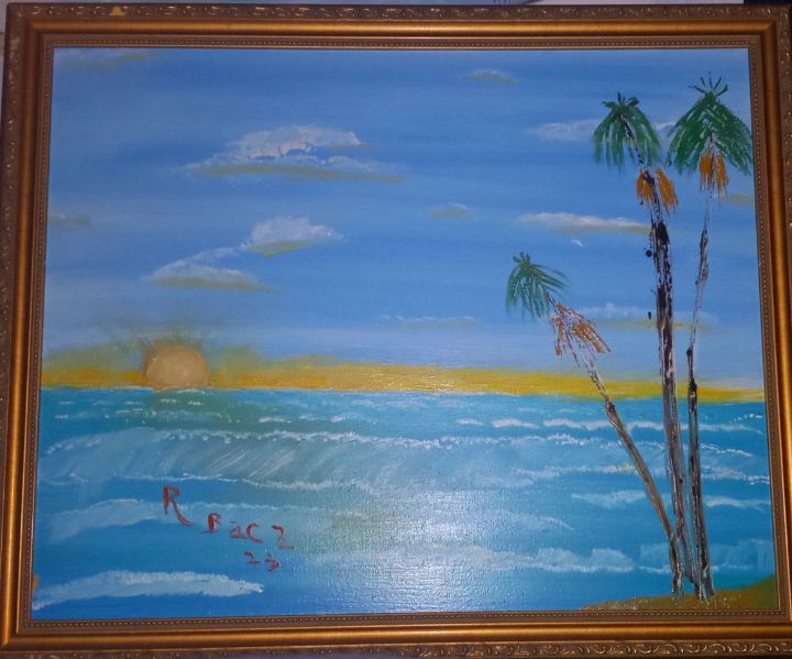 Beach day - Baca paintings - Paintings & Prints, Landscapes & Nature ...
