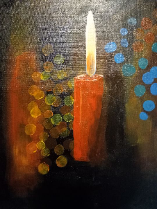 Candlelight on Christmas Eve - Susan's Sketches to Canvas - Paintings ...