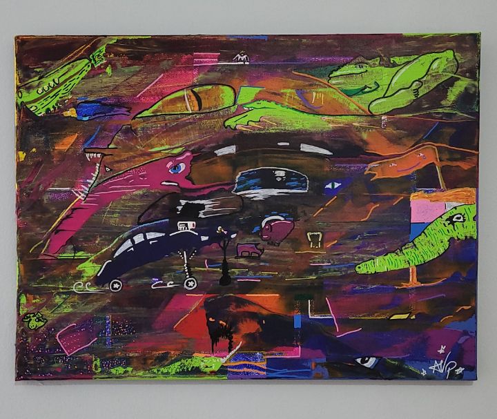 Googly Moogly - OleVar Art Studio - Paintings & Prints, Abstract, Other ...