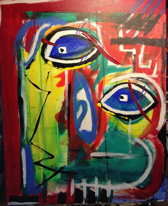 Manic - Paintings by JHoover - Paintings & Prints, Abstract, Figurative ...