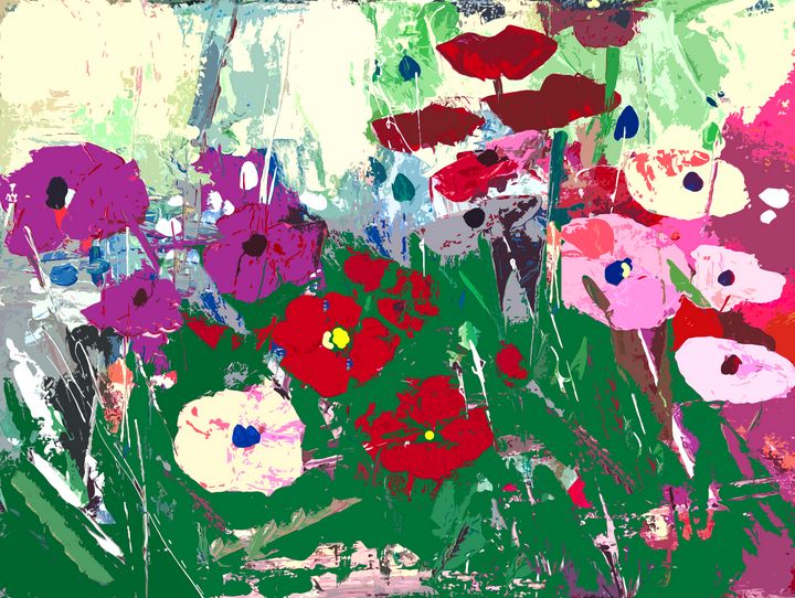 Garden Delight - Daniel Nie - Paintings & Prints, Flowers, Plants ...