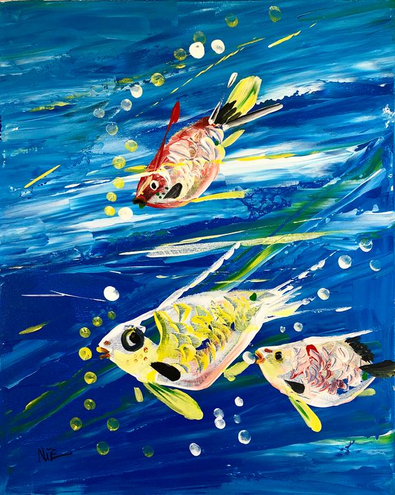 Going Forward - Daniel Nie - Paintings & Prints, Animals, Birds, & Fish ...