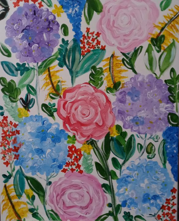 Flower bunch - Amy Michele - Paintings & Prints, Flowers, Plants ...