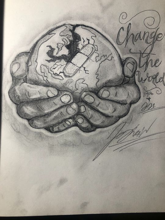Healed the World/Changed the World - J Werkz - Drawings & Illustration ...