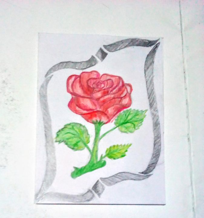 Ma rose - Salvation art. - Drawings & Illustration, Flowers, Plants ...