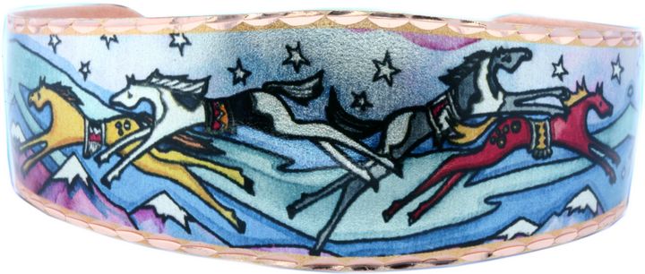 Painted Ponies Art Bracelets - Handmade Art Jewelry by Copper ...