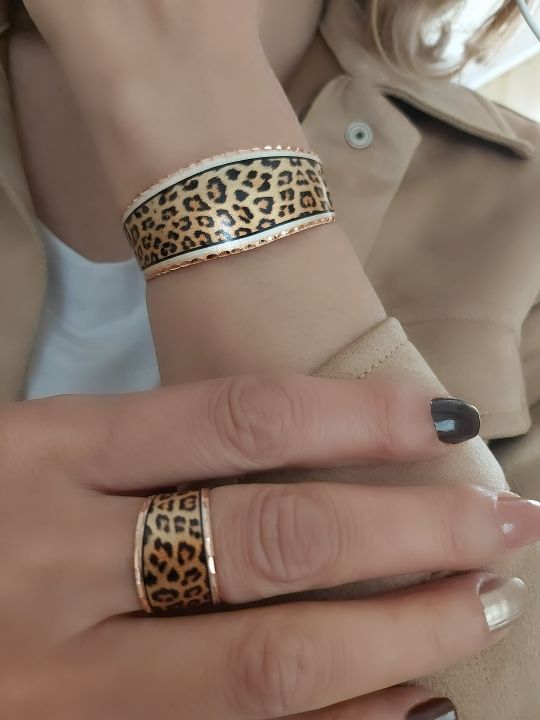 Leopard Skin Print Jewelry - Handmade Art Jewelry by Copper Reflections ...
