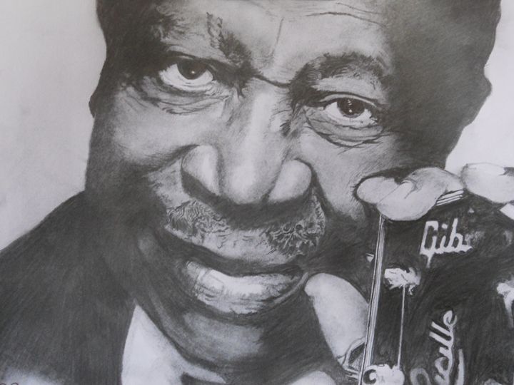 B B KING - darren downes - Drawings & Illustration, People & Figures ...