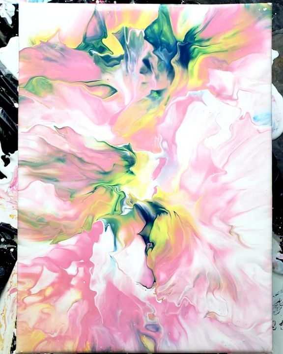 Spring Lily - M. DIGOU - Paintings & Prints, Abstract, Color - ArtPal