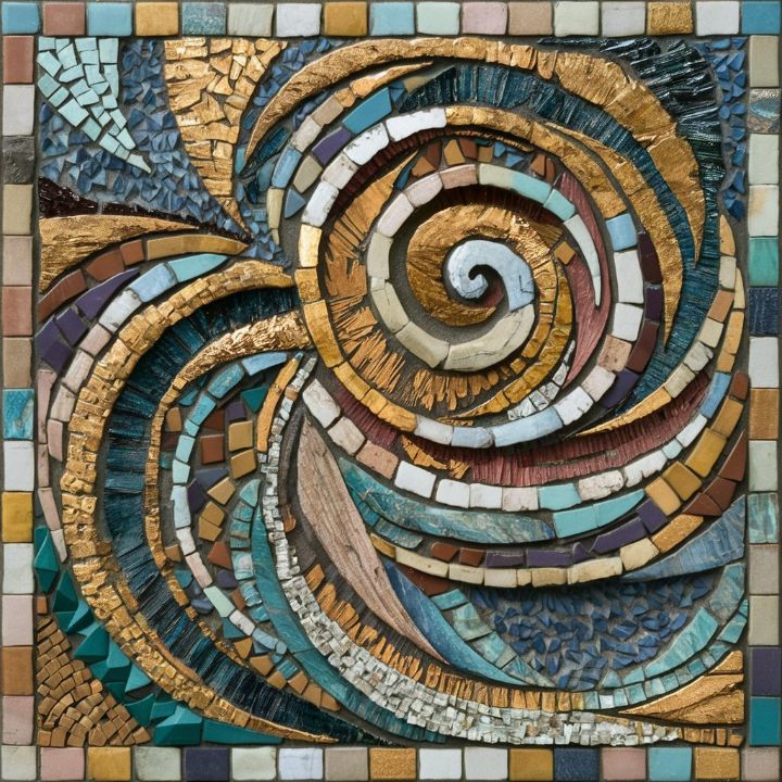 Intricate mosaic artwork - Design store - Digital Art & AI, Abstract ...