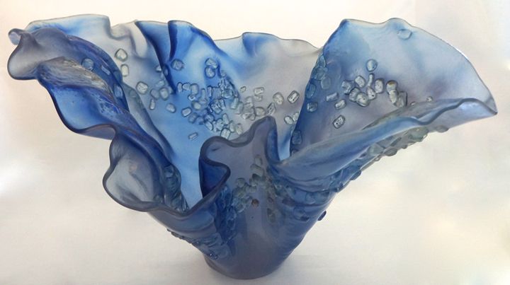 Ocean Wave Glass Vase - Dvalerio Originals - Glass, Sculptural ...