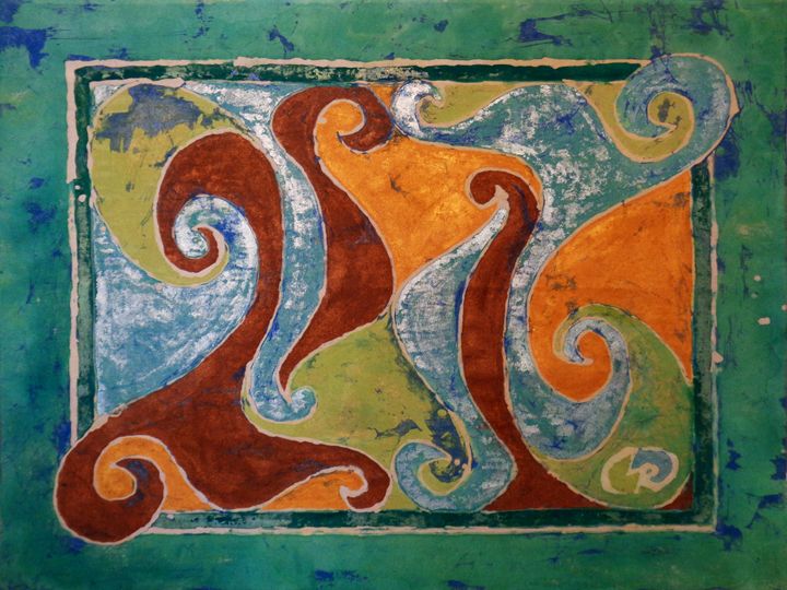 Island Curves Shimmer - Creative Batik - Textile & Apparel, Other ...