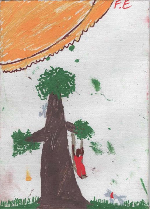 Hanging off a Tree - YumArt - Paintings & Prints, Childrens Art, Other ...