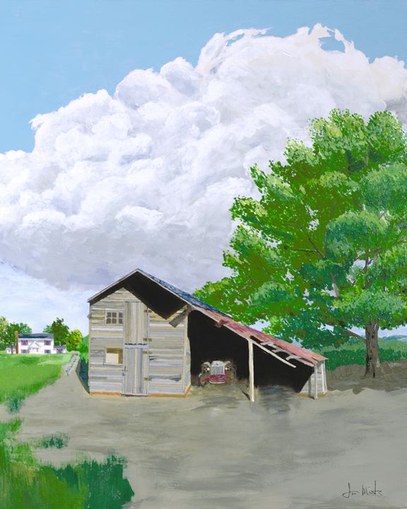 Old gray barn - Joseph Mintz Art - Paintings & Prints, Landscapes ...