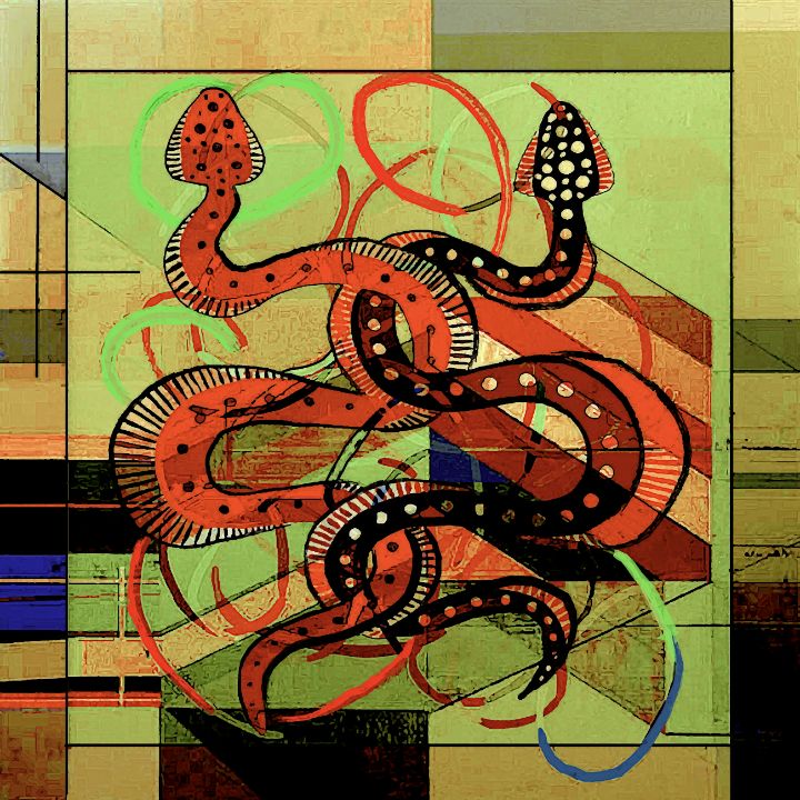 Dancing Snakes - Via Galeria - Jude Steele - Paintings & Prints ...