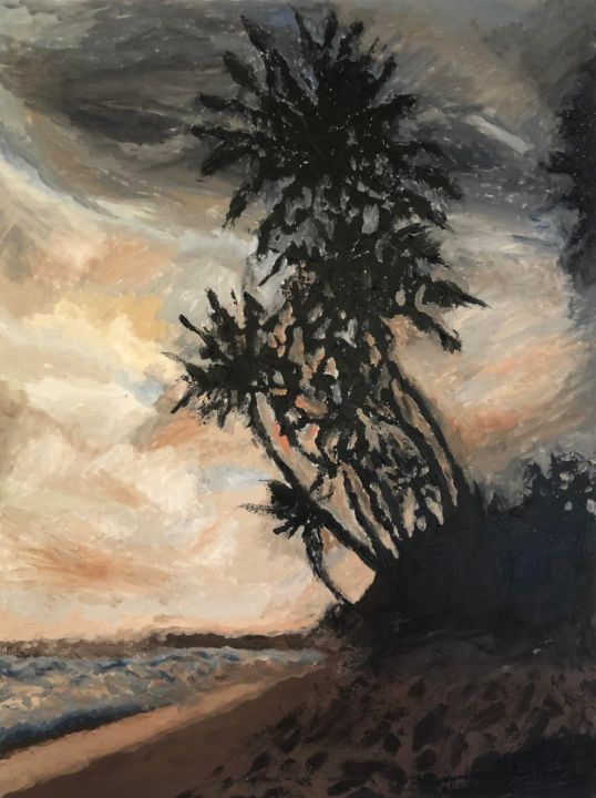 A Stretch of Deserted Beach - Thomas Weiss - Paintings & Prints ...