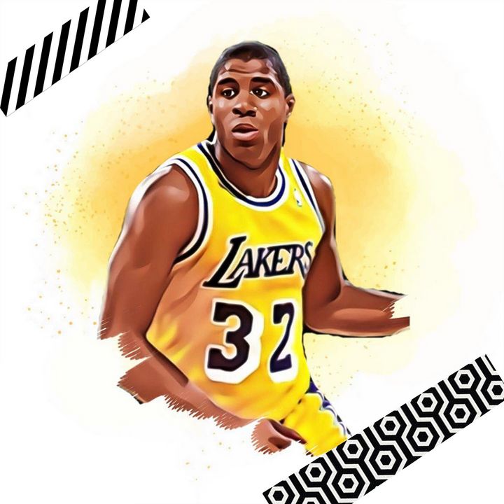 Magic Johnson - The Vault - Paintings & Prints, Sports & Hobbies ...
