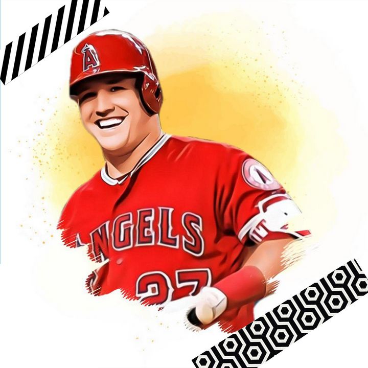 Mike Trout - The Vault - Paintings & Prints, Sports & Hobbies, Baseball ...