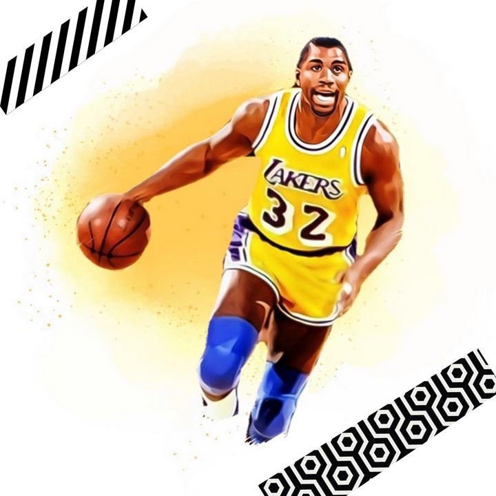 Magic Johnson - The Vault - Paintings & Prints, Sports & Hobbies ...