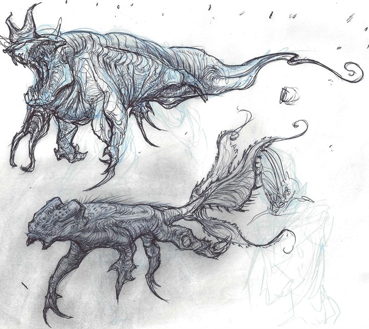 Kaiju Design 3 - Creature_Creations - Drawings & Illustration, Fantasy ...
