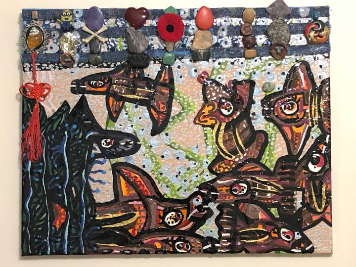 Go Fish!! - Acrylic Lanes - Paintings & Prints, Animals, Birds, & Fish ...