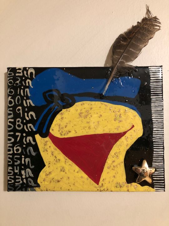 Donald Duck Silhouette - Acrylic Lanes - Paintings & Prints, Abstract ...