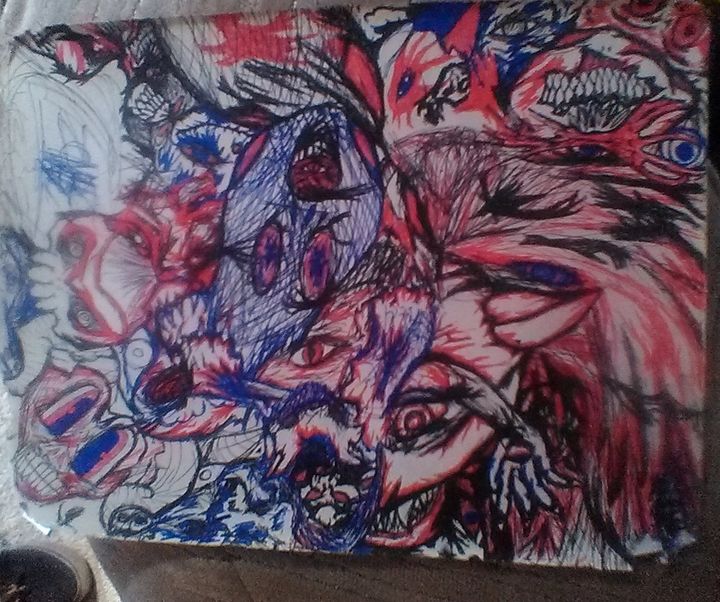 Beast - Zombie INC - Drawings & Illustration, Abstract, Collage - ArtPal