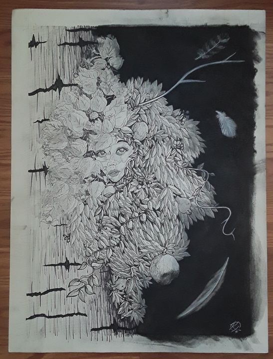 Natural Void - Original Drawings - Drawings & Illustration, Abstract ...