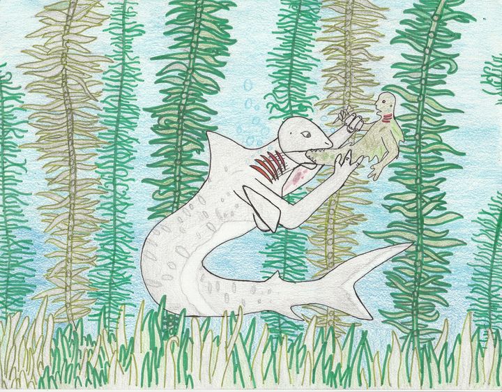 the mershark - The broken teleporter - Drawings & Illustration, Animals ...