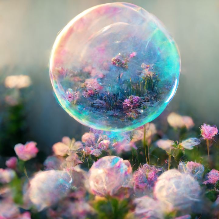 Bubble Flora II - Amused Curiosity - Digital Art & AI, Flowers, Plants ...