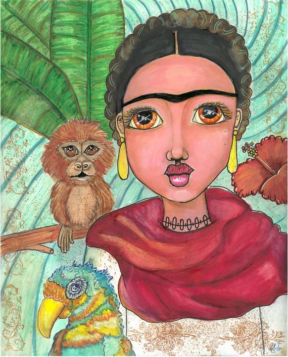 Tropical Beauty - Shawnta Williams - Paintings & Prints, People ...