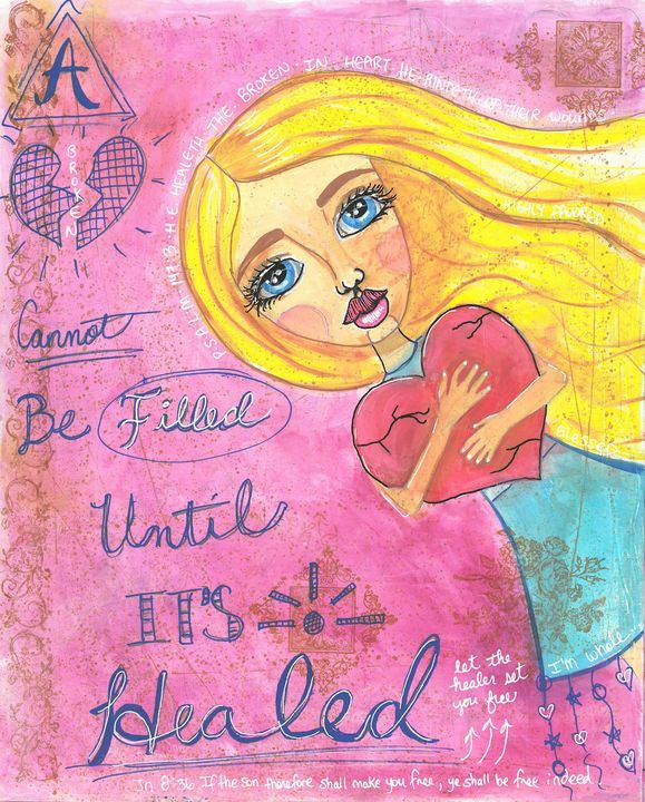 The Broken Heart - Shawnta Williams - Paintings & Prints, Religion ...