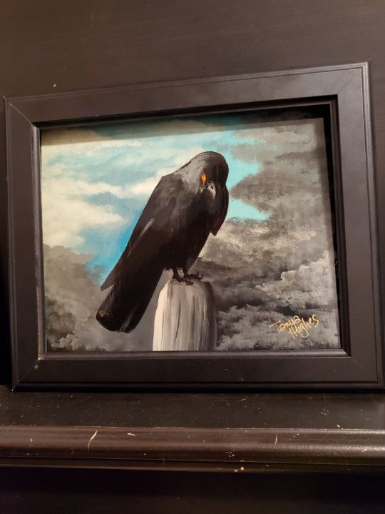 Black Raven - Tanya Hughes - Paintings & Prints, Animals, Birds, & Fish ...
