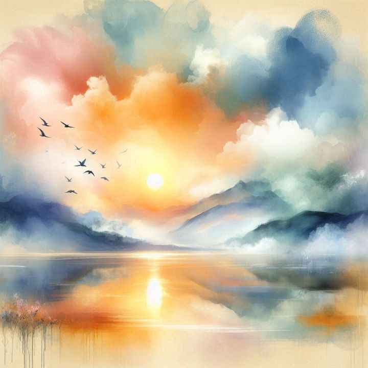 Dreamy Abstract Landscape, sunset - IPPO - Digital Art & AI, Abstract ...