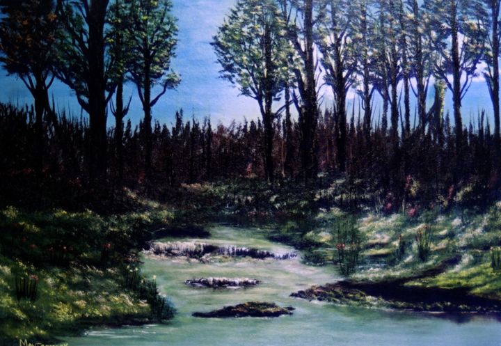 Sunday Walk - David Montgomery - Paintings & Prints, Landscapes ...