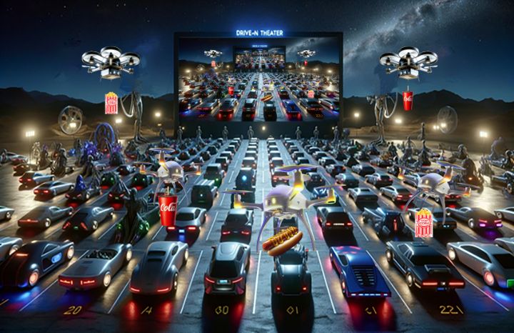 Future Drive-in Theater - View Finder Arts - Digital Art & AI ...