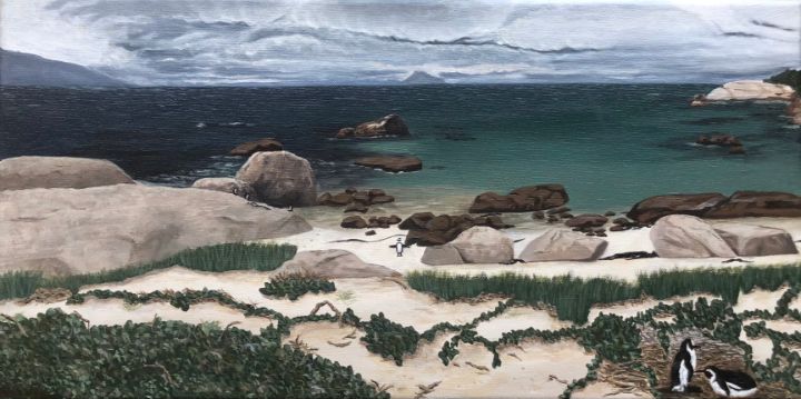 Boulder Beach Original Oil Painting - bjubilee.art - Paintings & Prints ...