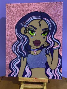 12x16 BRATZ Inspired Painting FlowerArtz Paintings Prints People Figures Animation Anime Comics Animation ArtPal