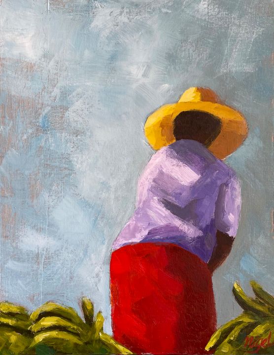 St Maarten Market Vendor - Nigel Williams - Paintings & Prints, People ...
