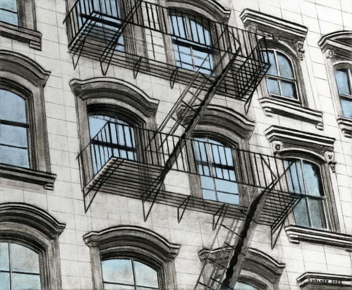 Soho - Steve Walker Art - Drawings & Illustration, Buildings ...