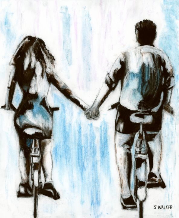 Riding Hand in Hand - Steve Walker Art - Paintings & Prints, People ...