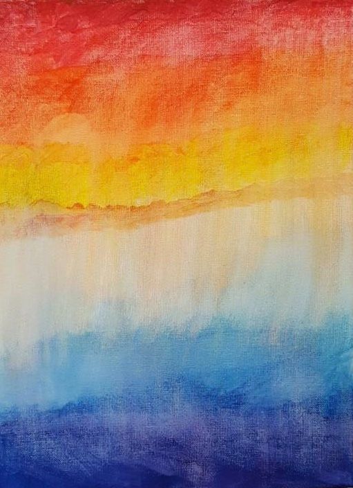 Loving Sunset - Synobia’s Abstract - Paintings & Prints, Abstract ...